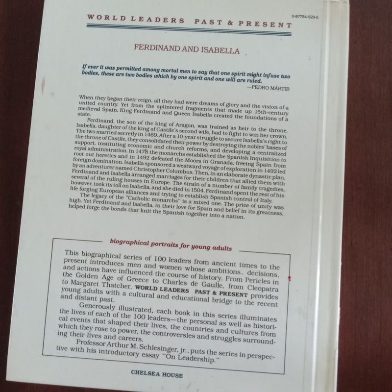 Ferdinand and Isabella by Paul Stevens, Arthur M. Schlesinger