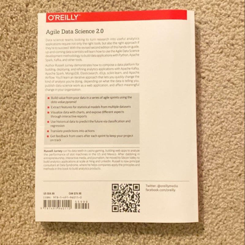 Agile Data Science 2. 0 by Russell Jurney, Paperback | Pangobooks Agile Data Science 2. 0 by Russell Jurney, Paperback | Pangobooks