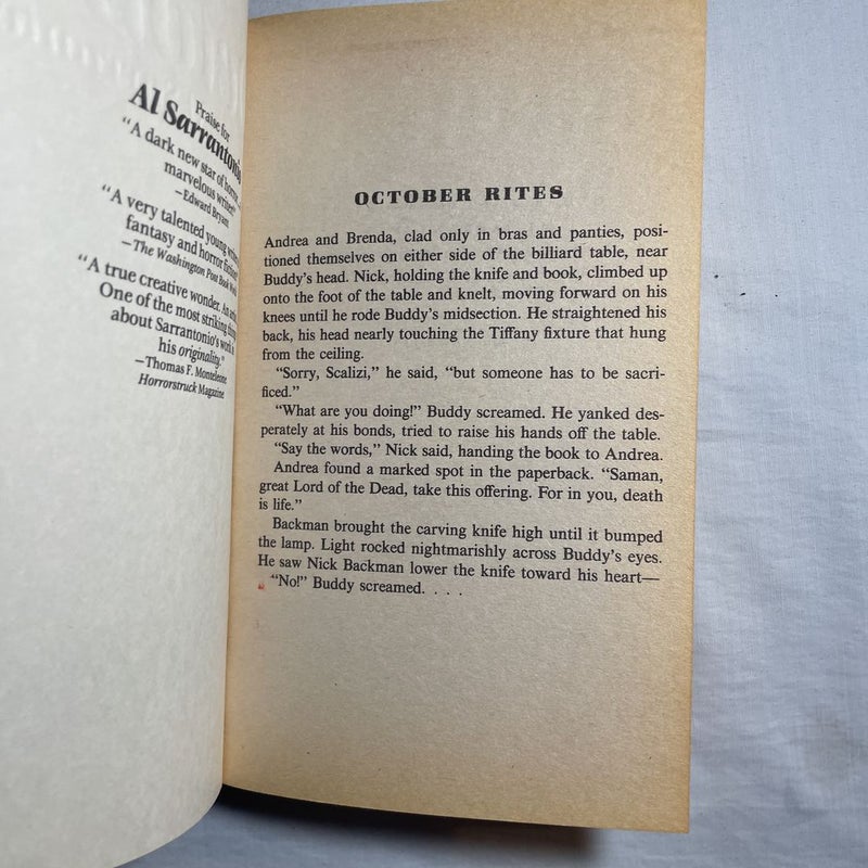 October by Al Sarrantonio, Paperback | Pangobooks