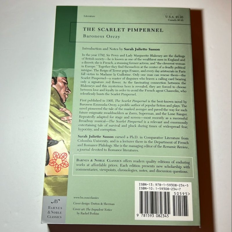 The Scarlet Pimpernel (Barnes and Noble Classics Series) by Emmuska Orczy