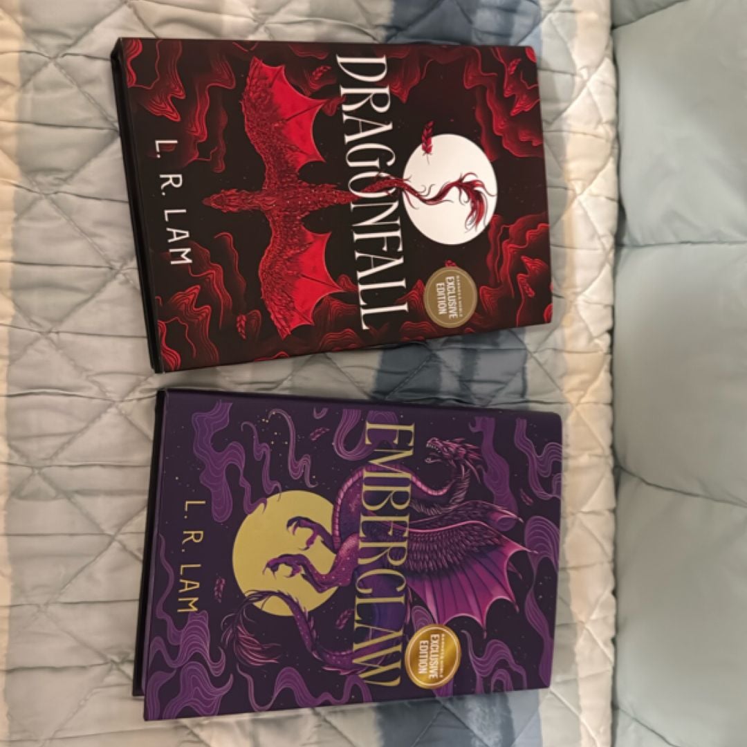 Dragonfall & Emberclaw B&N exculsive editions by L.R. Lam, Hardcover ...