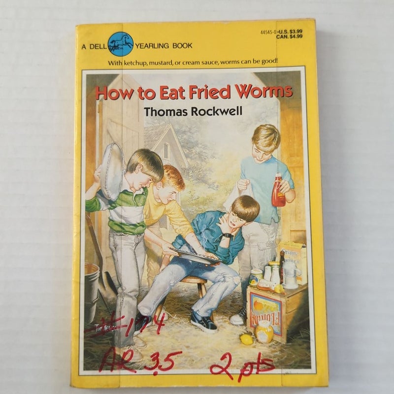 How To Eat Fried Worms Original Book Cover