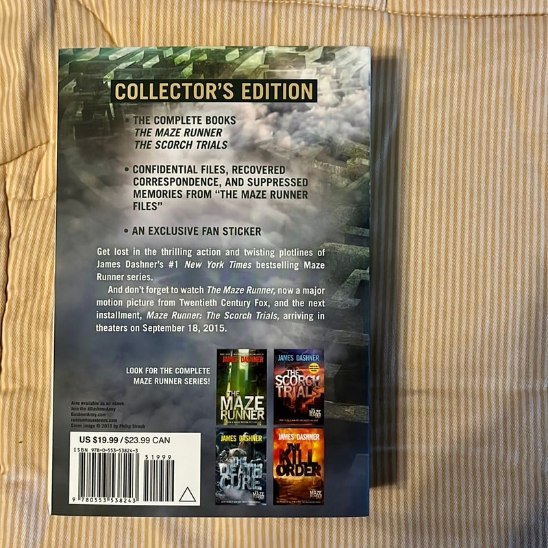 The Maze Runner and the Scorch Trials: the Collector's Edition (Maze ...