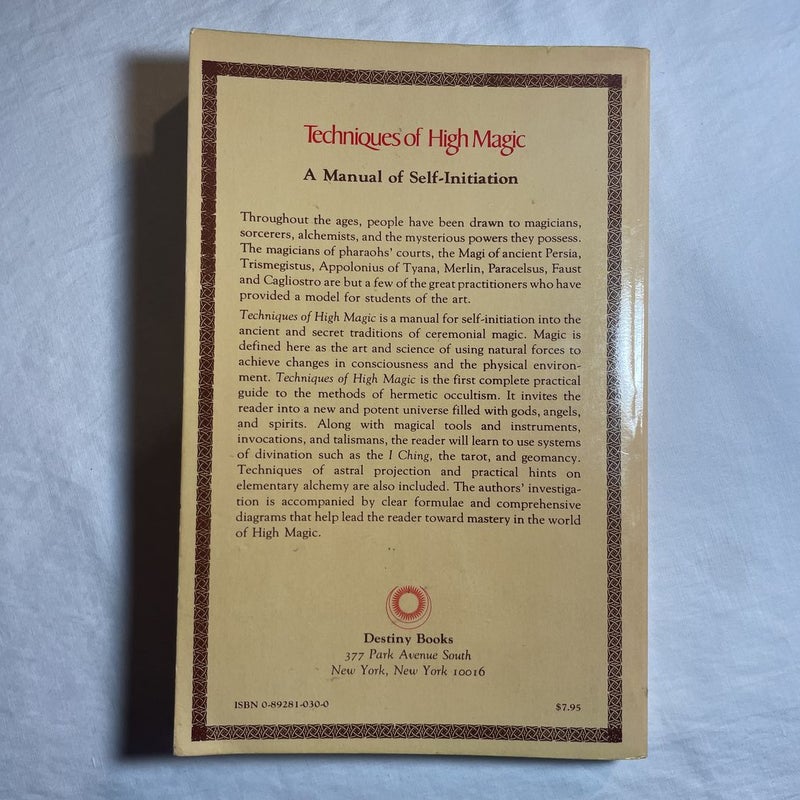 Techniques of High Magic by Francis King / Stephen Skinner, Paperback ...