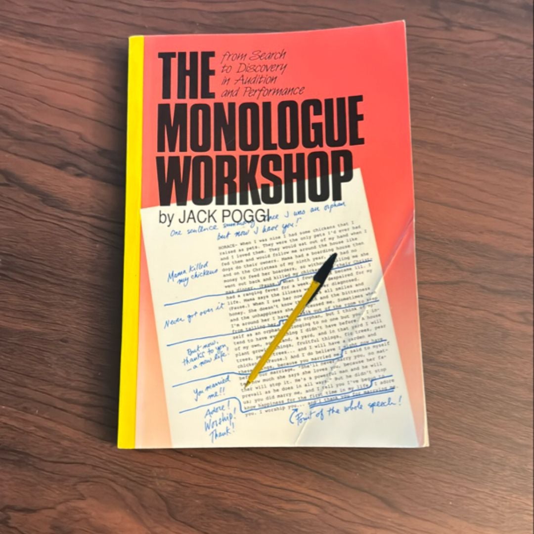 The Monologue Workshop by Jack Poggi