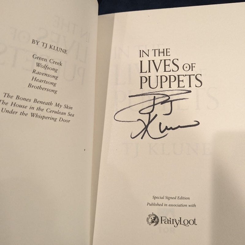 In the Lives of Puppets fairyloot edition by TJ Klune, Hardcover ...