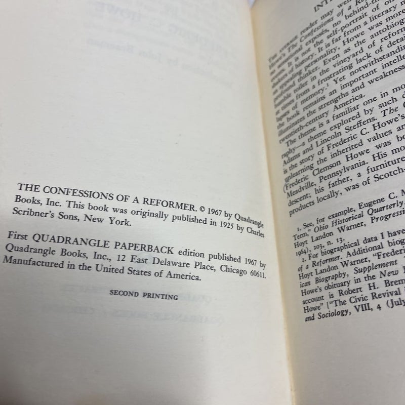 The confessions of a reformer by Frederic c Howe , Hardcover | Pangobooks