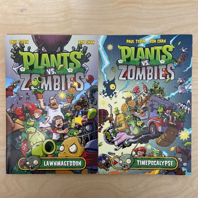 Plants vs. Zombies: Lawnmageddon (Volume #1) and Timepocalypse (Volume ...