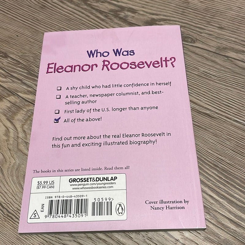 Who Was Eleanor Roosevelt? by Gare Thompson, Who HQ