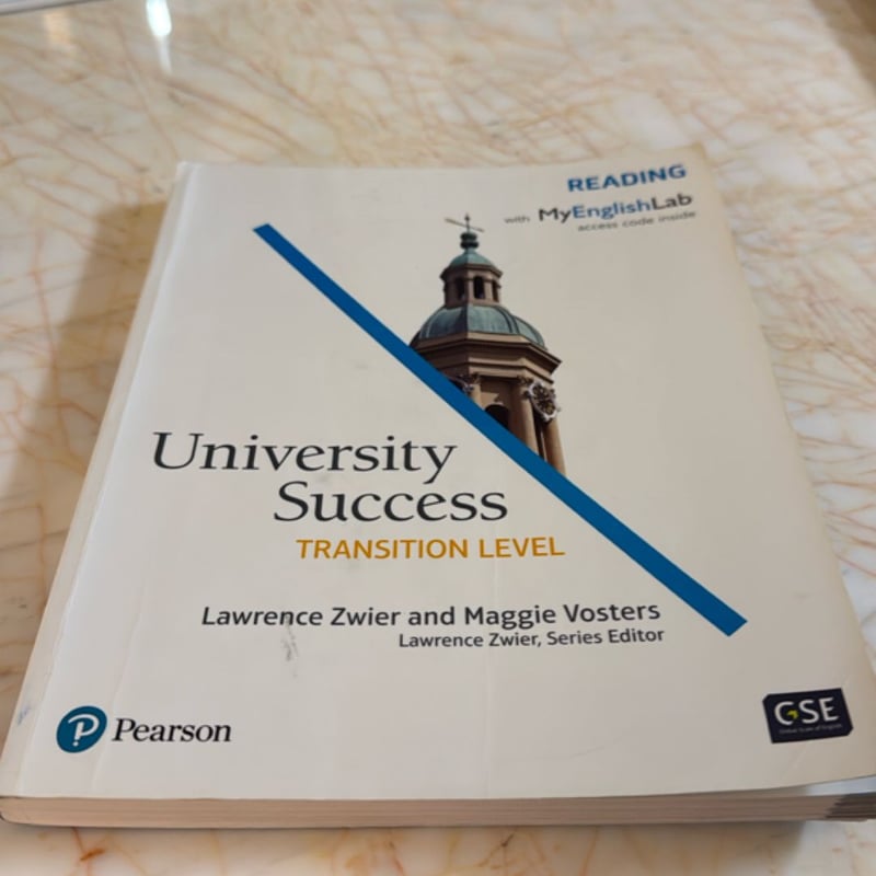 University Success Reading, Transition Level by Deborah Gordon, Maggie ...