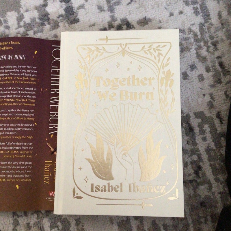 SIGNED bookish box together we burn by Isabel ibanez, Hardcover ...