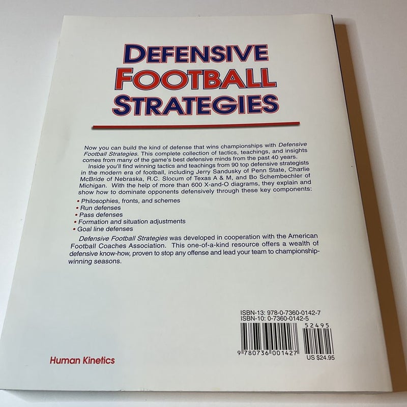Defensive Football Strategies by American Football Coaches Association ...