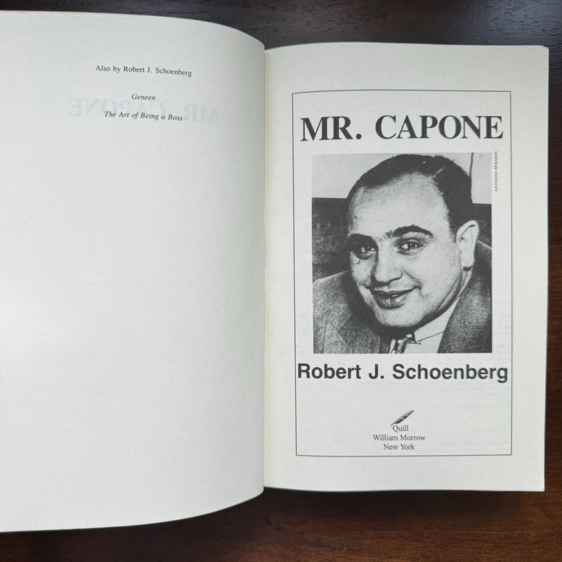 Mr. Capone by Robert Schoenberg, Paperback | Pangobooks