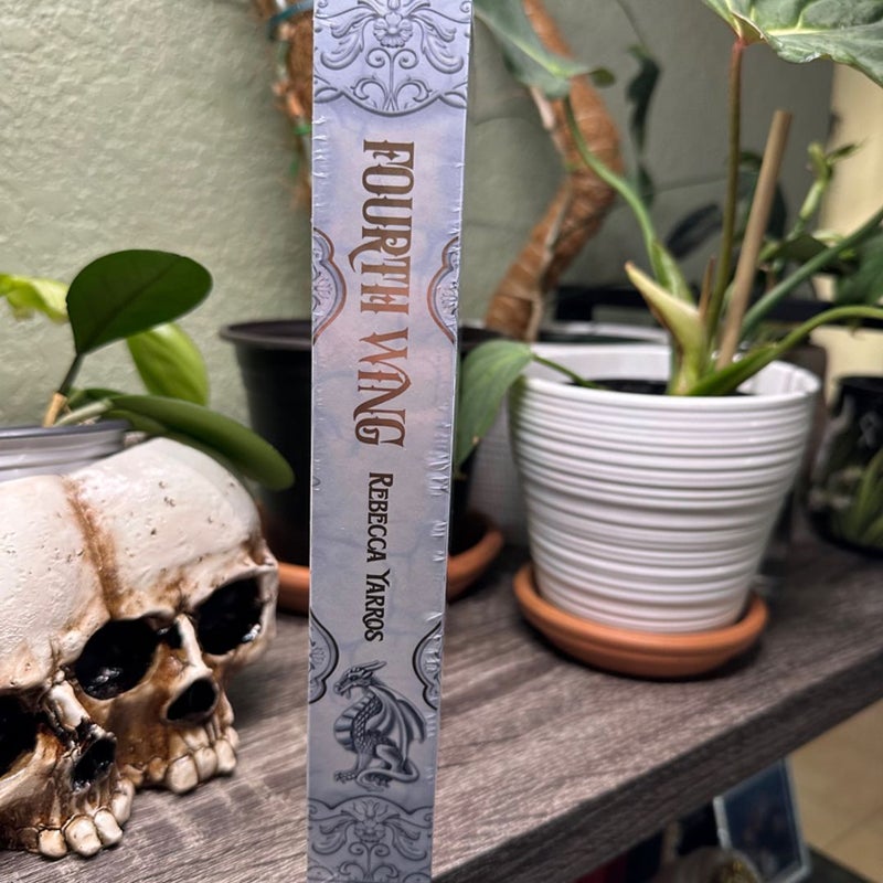 **Signed** Fourth wing with overlays and bookish items by Rebecca ...