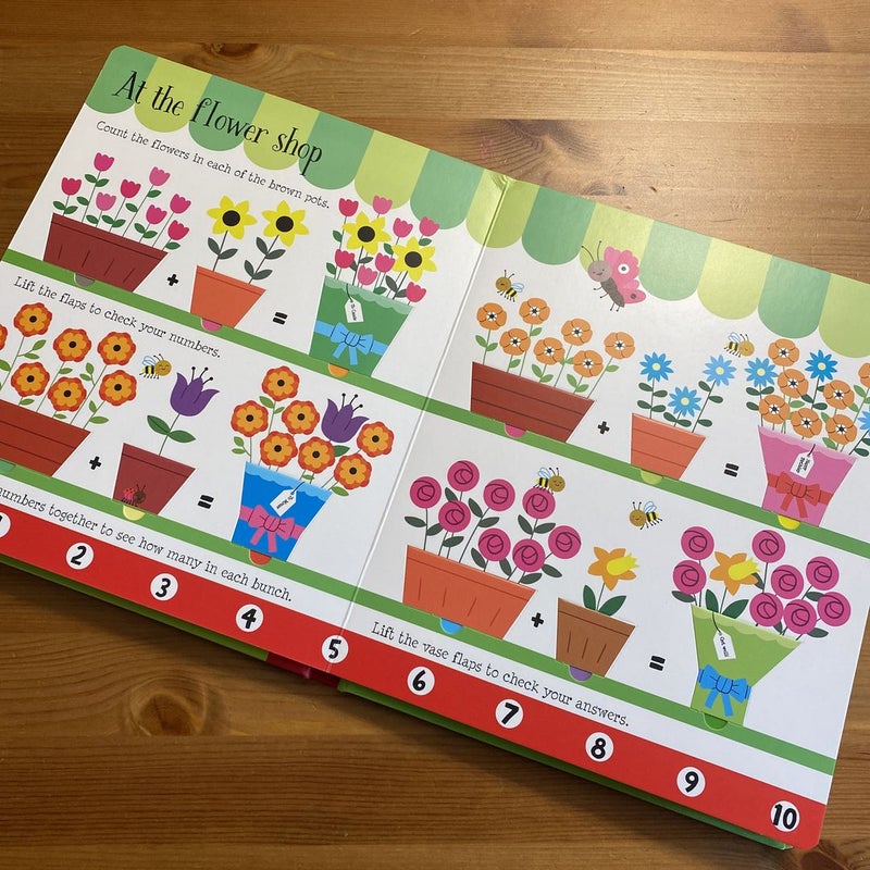 Lift-The-Flap First Math by Felicity Brooks, Hardcover | Pangobooks