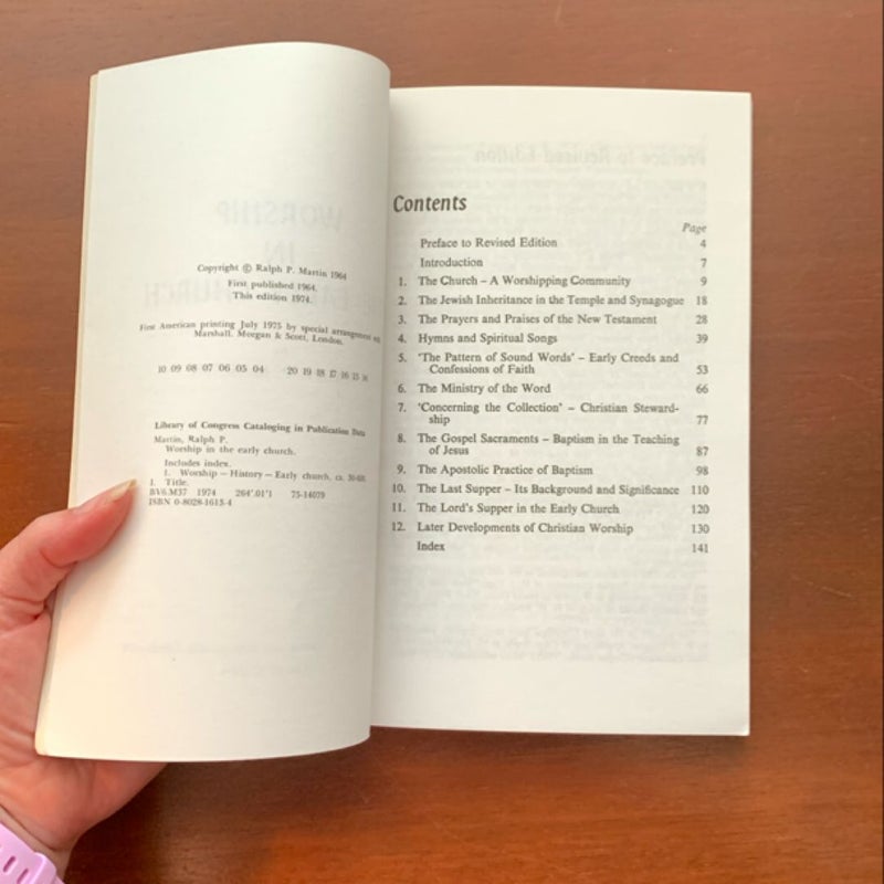Worship in the Early Church by Ralph P. Martin