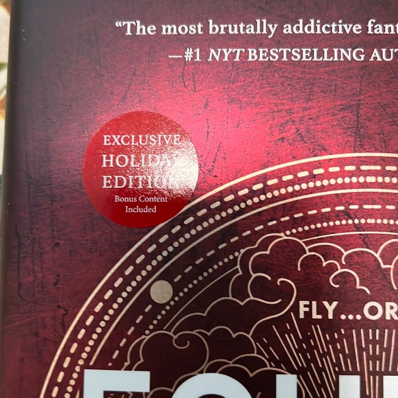 Fourth Wing, limited Holiday release, red cover, bonus chapters by ...