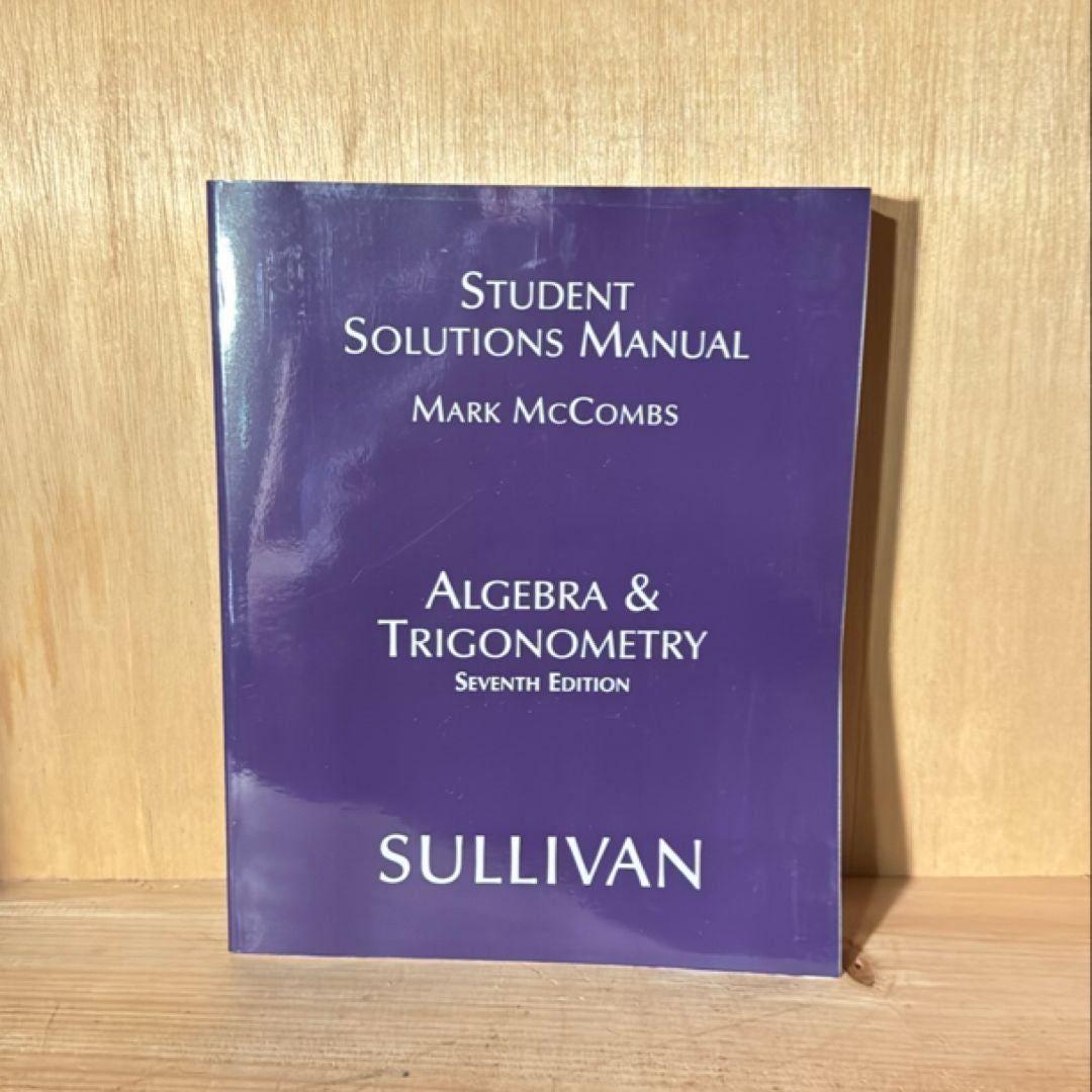 Algebra and Trigonometry by Michael Sullivan