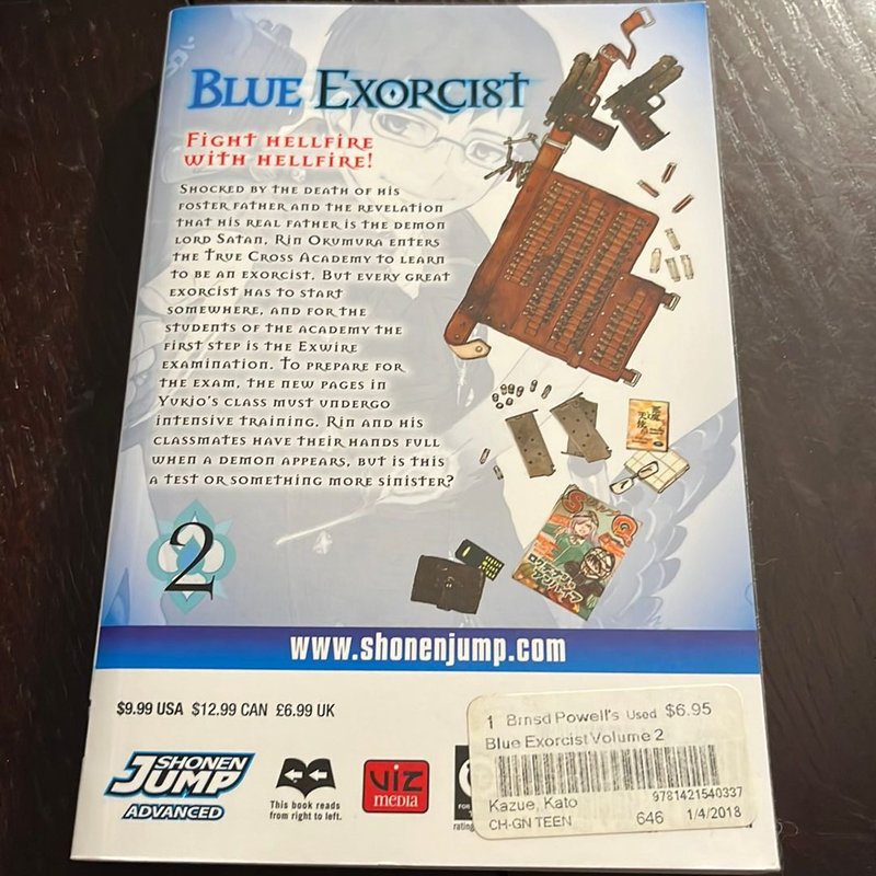Blue Exorcist, Vol. 2 by Kazue Kato, Paperback | Pangobooks