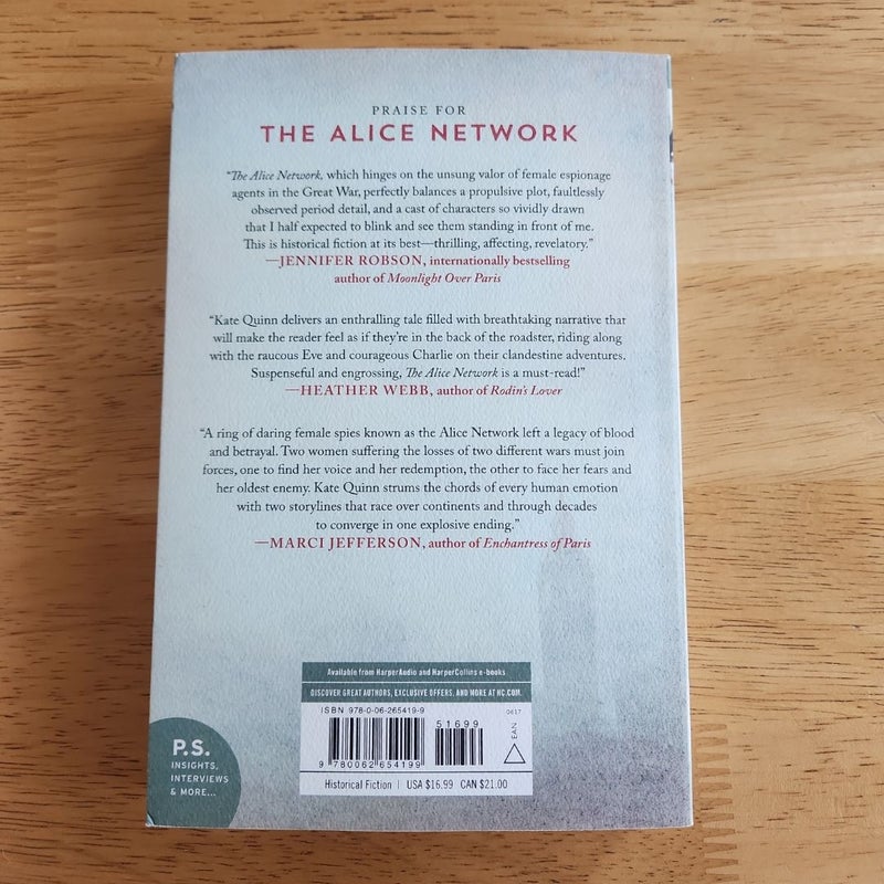 The Alice Network by Kate Quinn, Paperback | Pangobooks