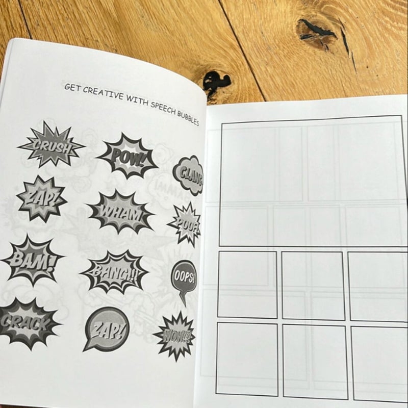 Blank Comic Book 7-12 Panel Layouts by B. Bern