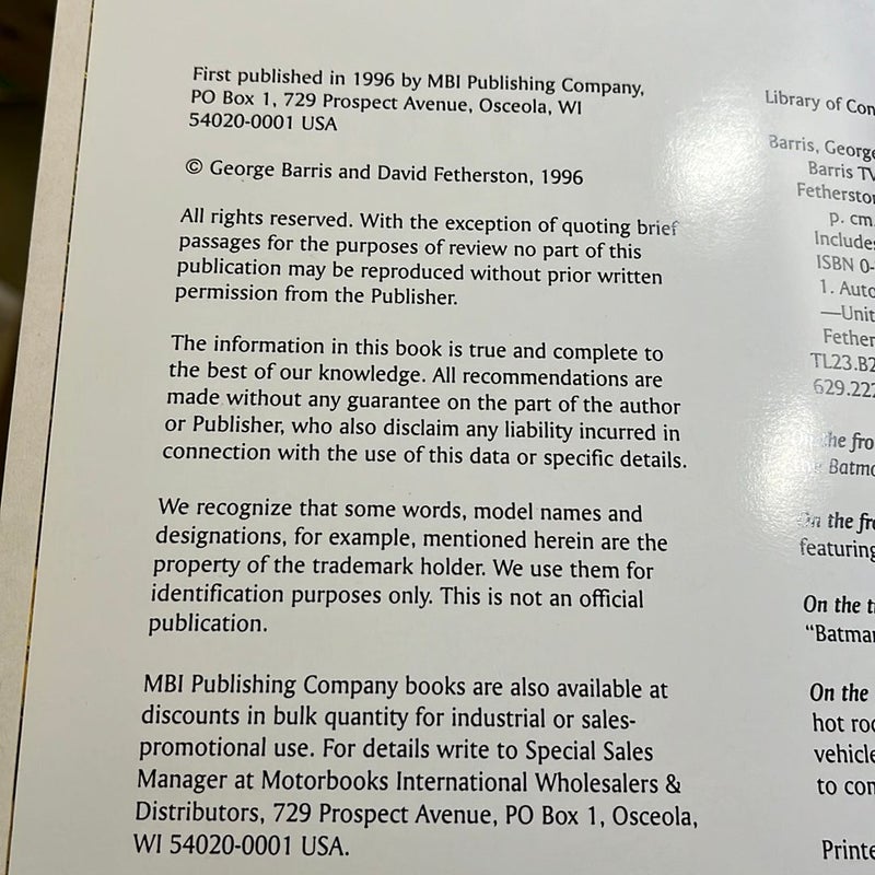 Barris TV and Movie Cars by David Fetherston, Paperback | Pangobooks