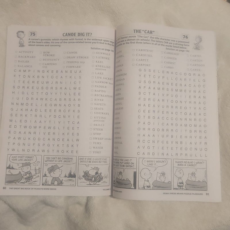 Penny Press The Great Big Book of Peanuts Word Seeks by Penny Press ...