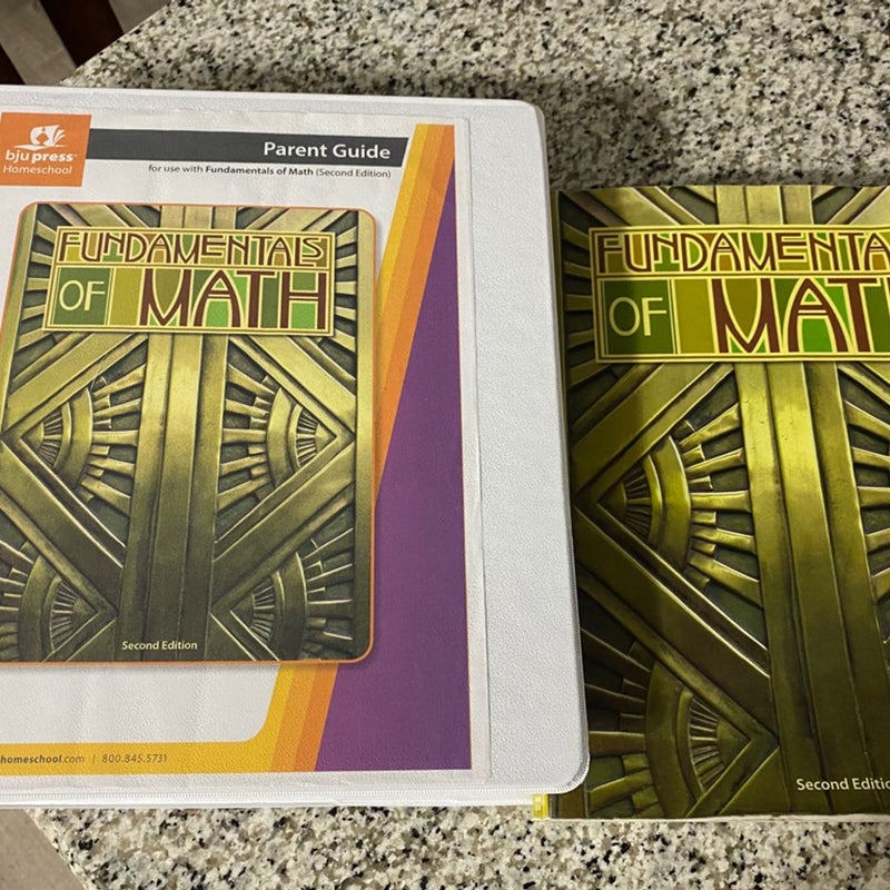 BJU Fundamentals of Math with Parent Guide by BJU Press, Paperback ...