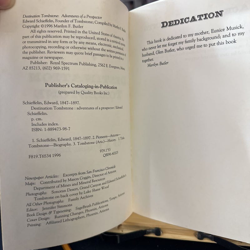 Destination Tombstone by Edward Schieffelin, Paperback | Pangobooks