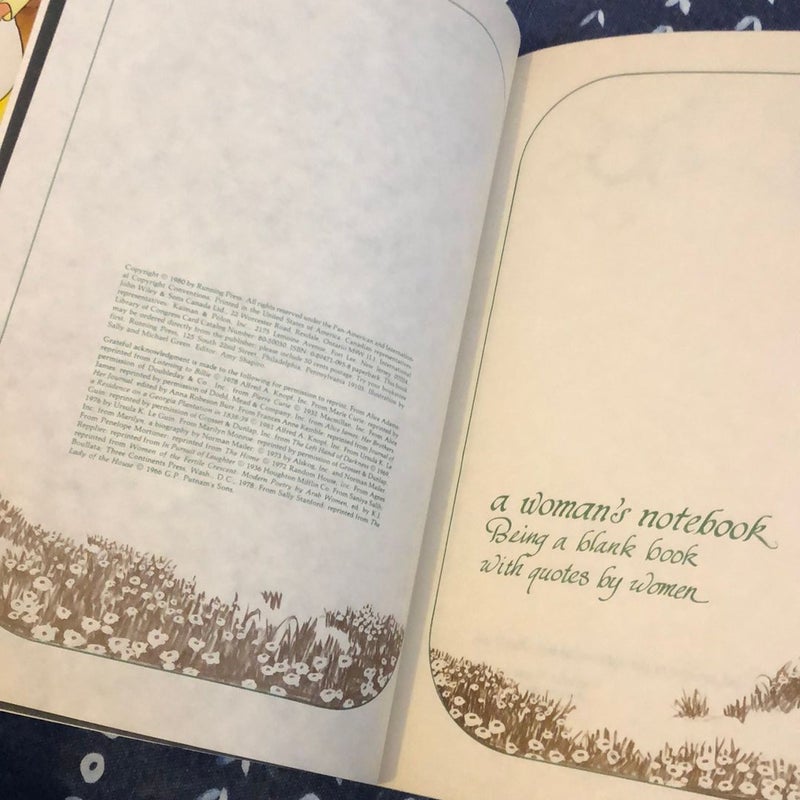 Rare Unique Vintage 1980 Women’s Notebook by Running Press, Paperback ...