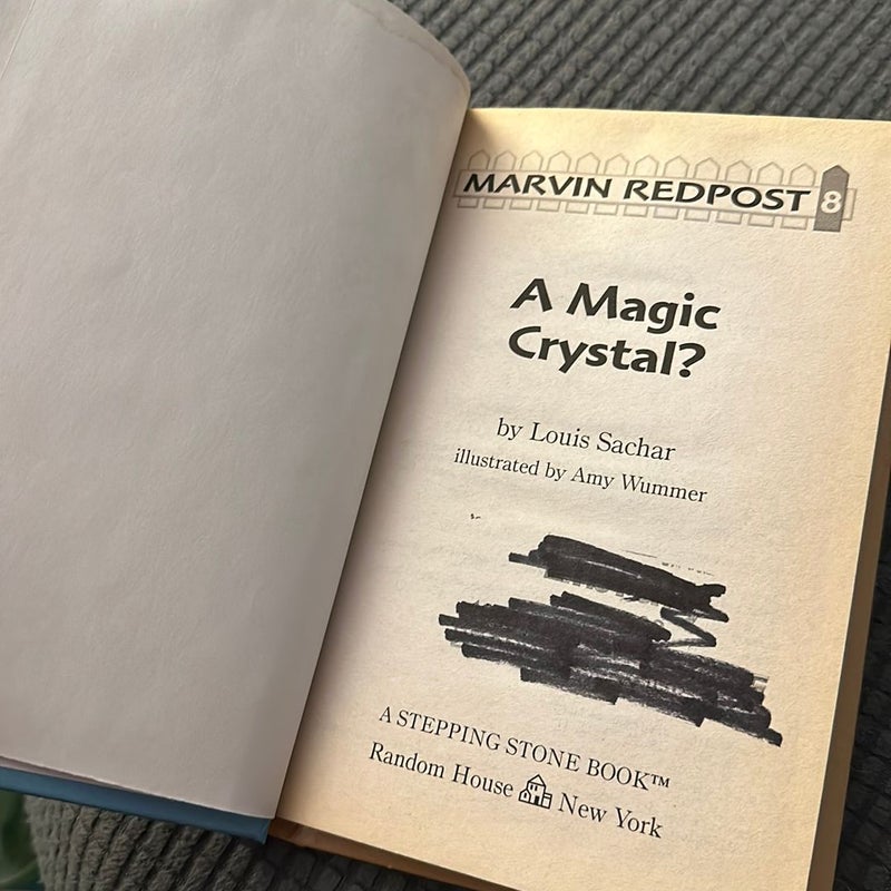 Marvin Redpost #8: A Magic Crystal? by Louis Sachar , Hardcover ...