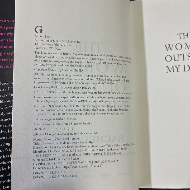 The Woman Outside My Door by Rachel Ryan