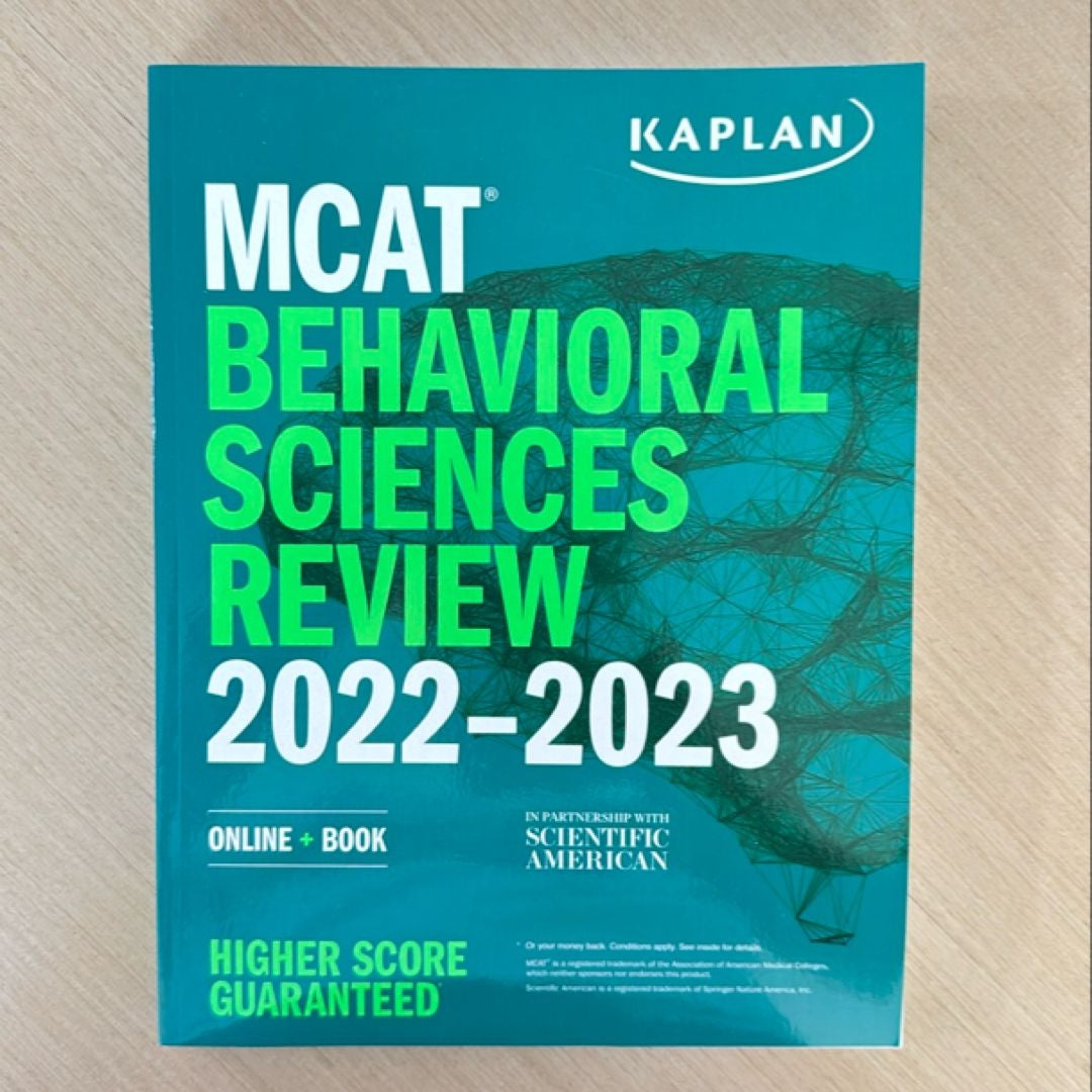 MCAT Behavioral Sciences Review 2022-2023 by Kaplan Test Prep