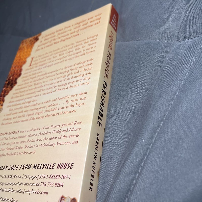 Liquid Fragile Perishable ARC by Carolyn Kuebler, Paperback | Pangobooks
