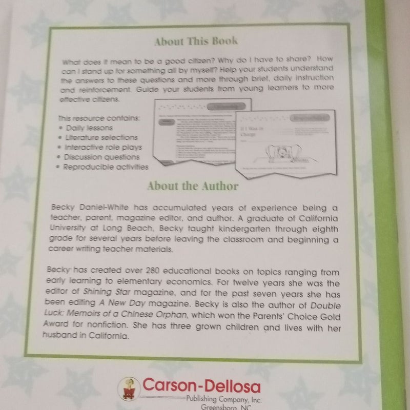 Daily Character Education Activities, Grades 2 - 3 by Carson-Dellosa ...