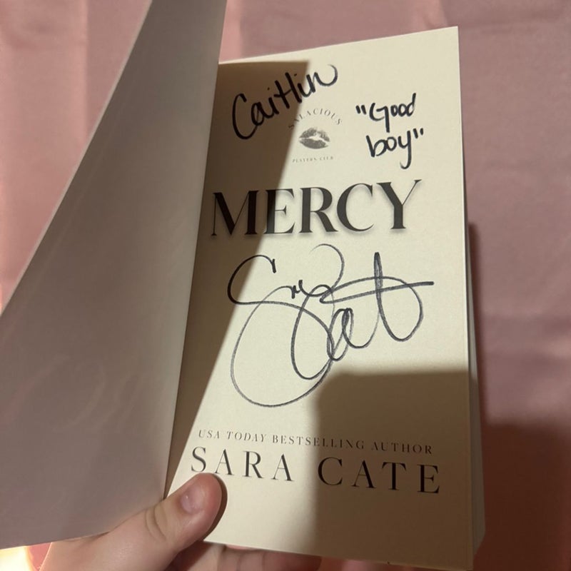 OOP Mercy *SIGNED* by Sara Cate , Paperback | Pangobooks