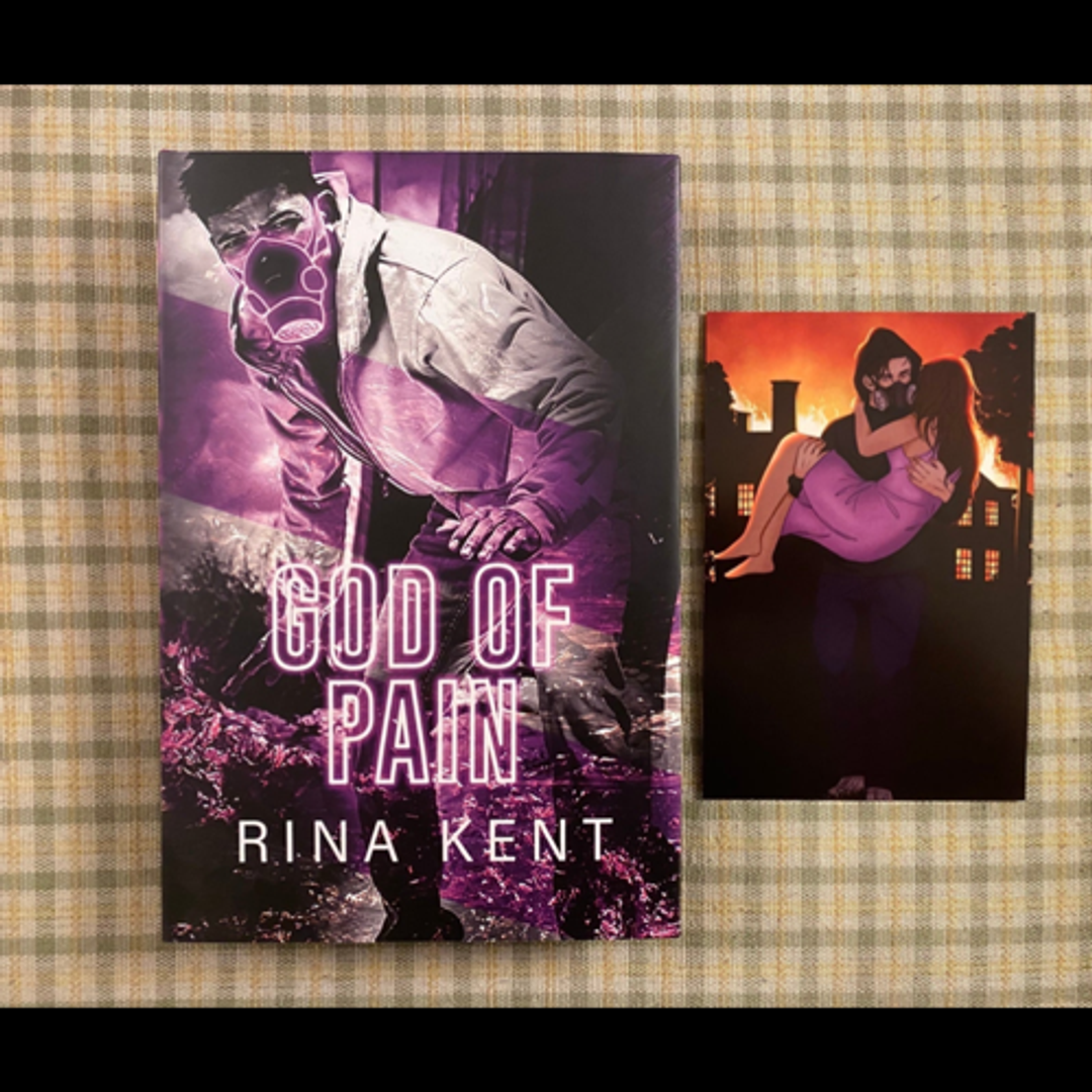 “God of Pain” By Rina Kent (Baddies Book Box) w/art print by Rina Kent, Hardcover | Pangobooks