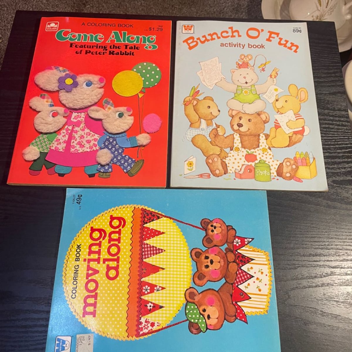 5 unused vintage coloring books by , Paperback | Pangobooks