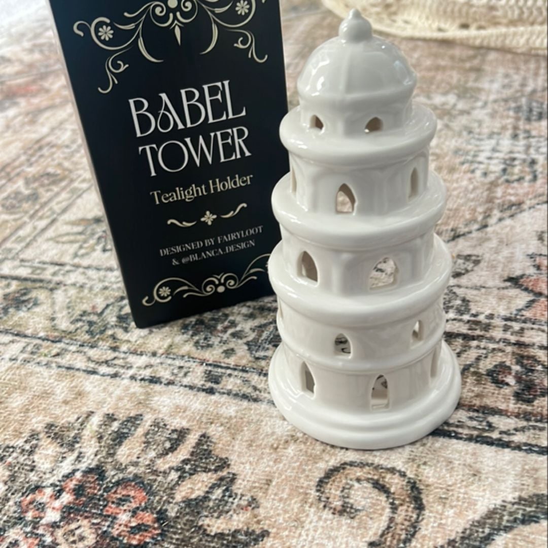 Babel tower tealight holder fairyloot by Babel tower tealight holder ...