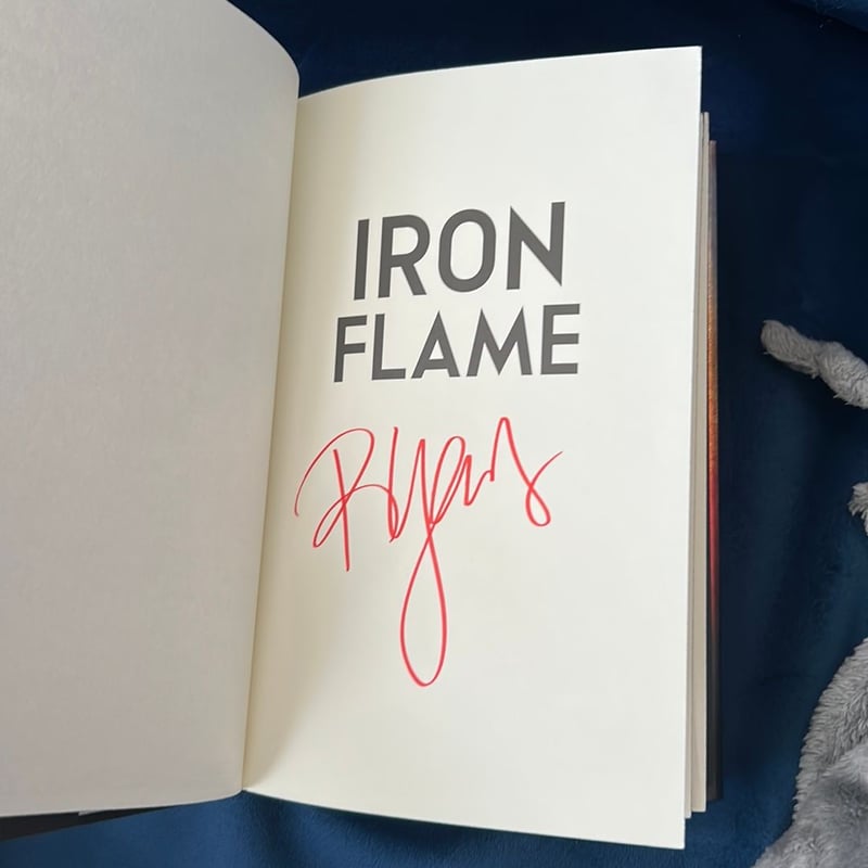 Iron Flame (first edition, sprayed edges, SIGNED) by Rebecca Yarros ...