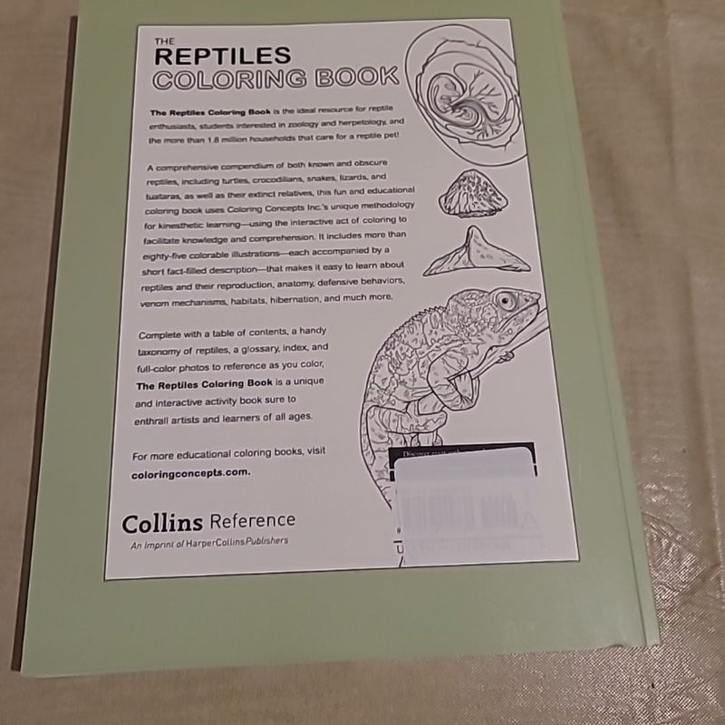 The Reptiles Coloring Book by Coloring Coloring Concepts Inc.