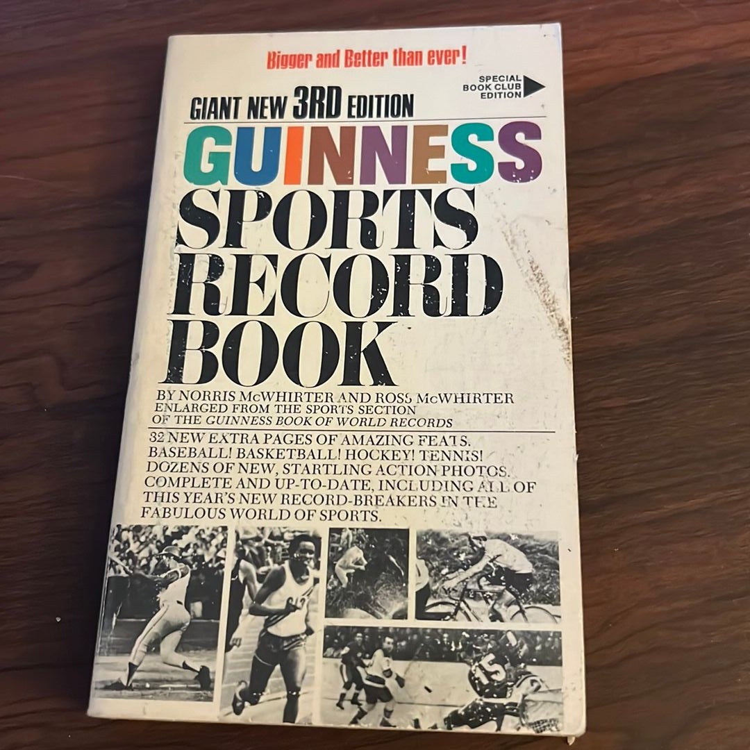 Guinness SPORTS RECORD BOOK by Norris and Ross McWhirter, Paperback ...