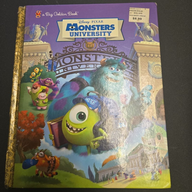 Monsters University Big Golden Book (Disney/Pixar Monsters University ...