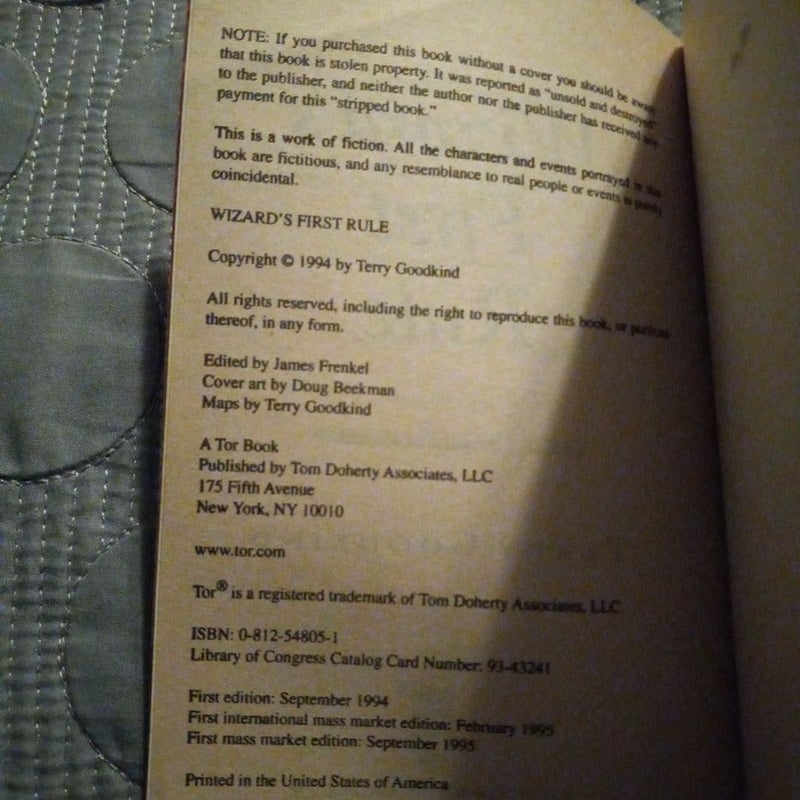Wizard's First Rule by Terry Goodkind, Paperback | Pangobooks
