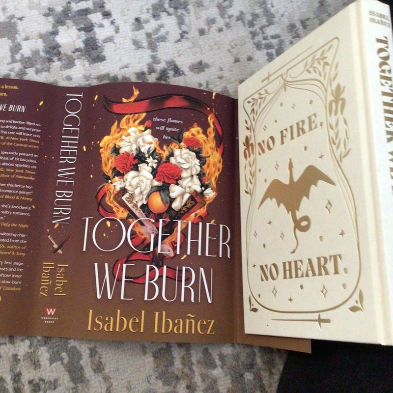 SIGNED bookish box together we burn by Isabel ibanez, Hardcover ...
