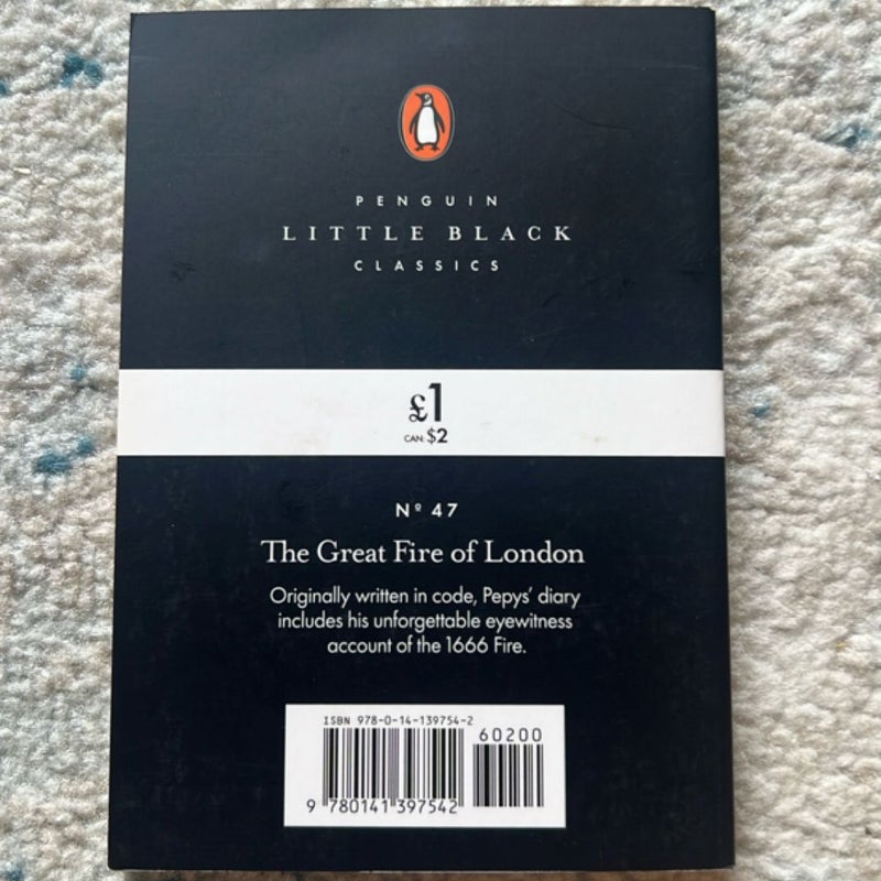 The Great Fire of London by Samuel Pepys