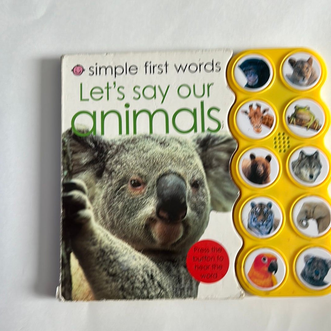 Simple First Words Let's Learn Our Animals by Roger Priddy, Hardcover ...