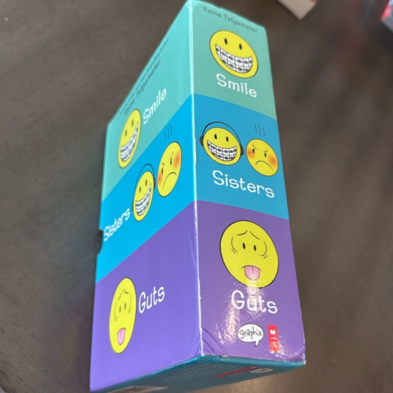 Smile, Sisters, and Guts by Raina Telgemeier