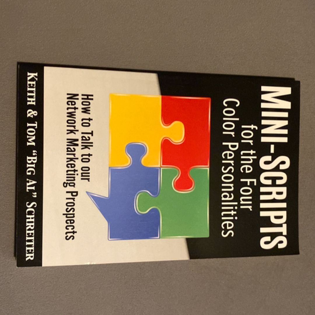 Mini-Scripts for the Four Color Personalities by Keith Schreiter, Tom ...