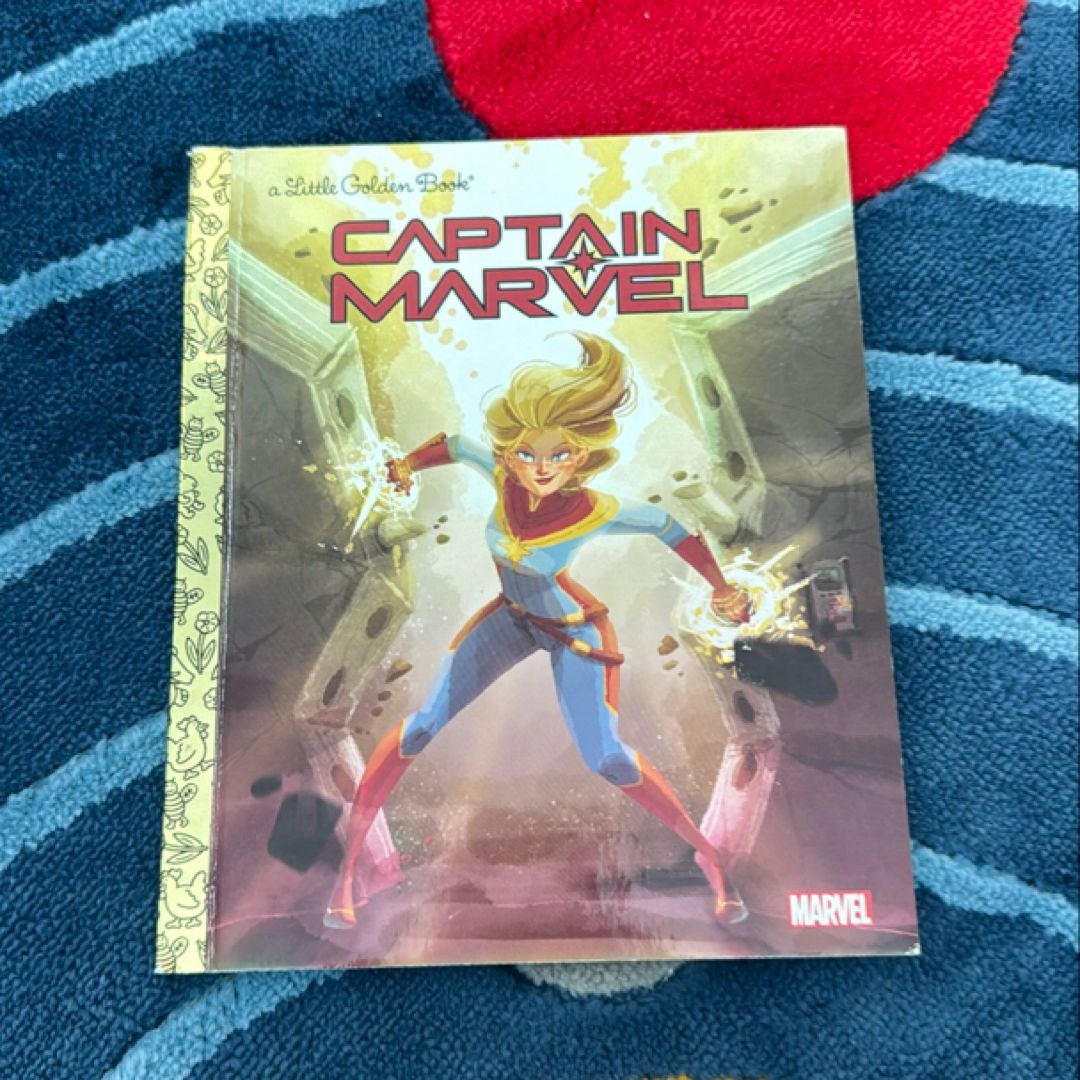 Captain Marvel Little Golden Book (Marvel) by John Sazaklis